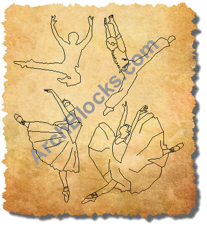 CAD Ballet Dancers | Ballet CAD Blocks | Ballet Dancers AutoCAD
