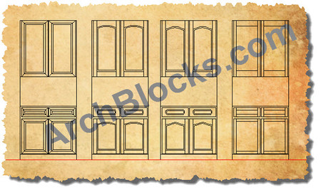 CAD Blocks Cabinet Doors & Door Hardware | AutoCAD Cabinets