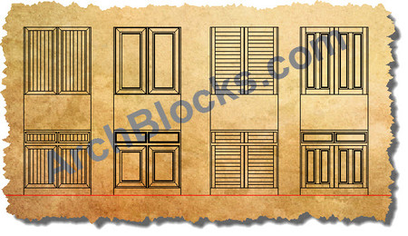 CAD Blocks Cabinet Doors & Door Hardware | AutoCAD Cabinets