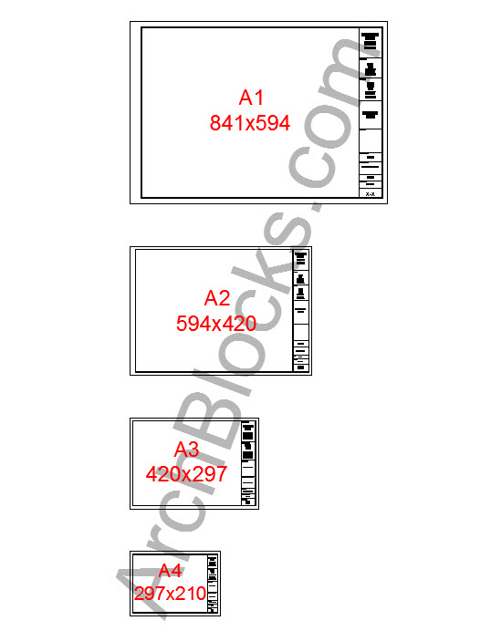 AutoCAD Metric Titleblocks In Modelspace
