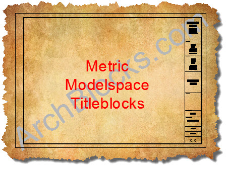 Architectural Metric CAD Titleblocks | AutoCAD Titleblocks