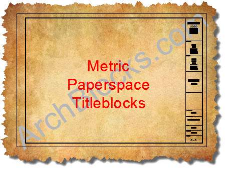 Metric CAD Titleblocks | AutoCAD Titleblocks | Metric Titleblocks
